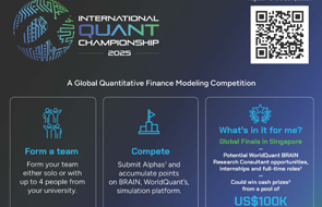Join us for the WorldQuant BRAIN International Quant Championship 2025 ...